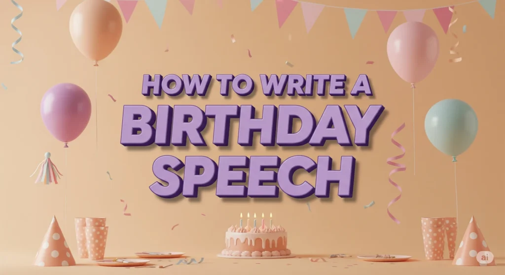 How to Write a Birthday Speech 2025 - Best Guide